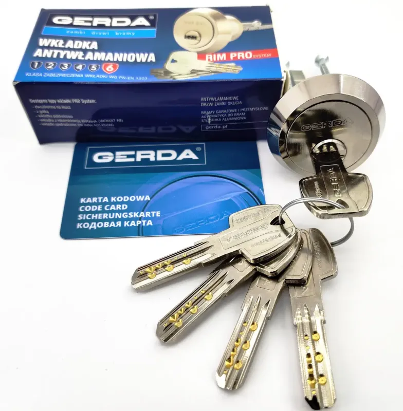 Купить Цилиндр GERDA PRO SYSTEM RIM никель (Польша) 104554 104554 ...